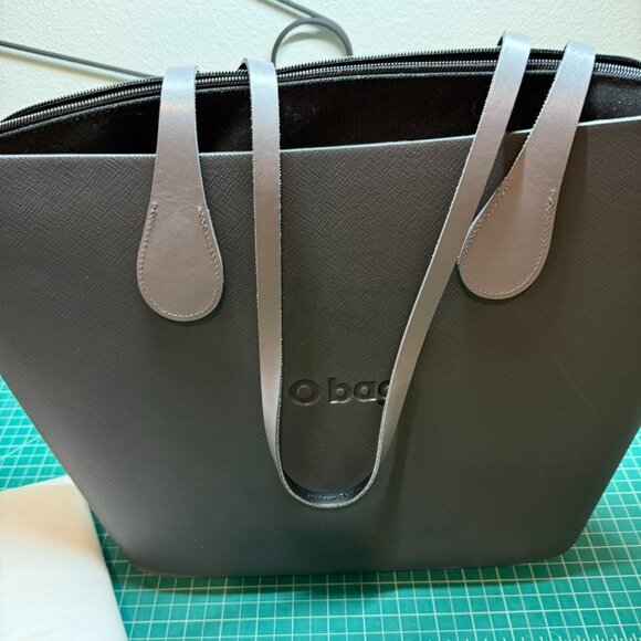o bag | Bags | O Bag Classic Tote Black With Charcoal Handles | Poshmark
